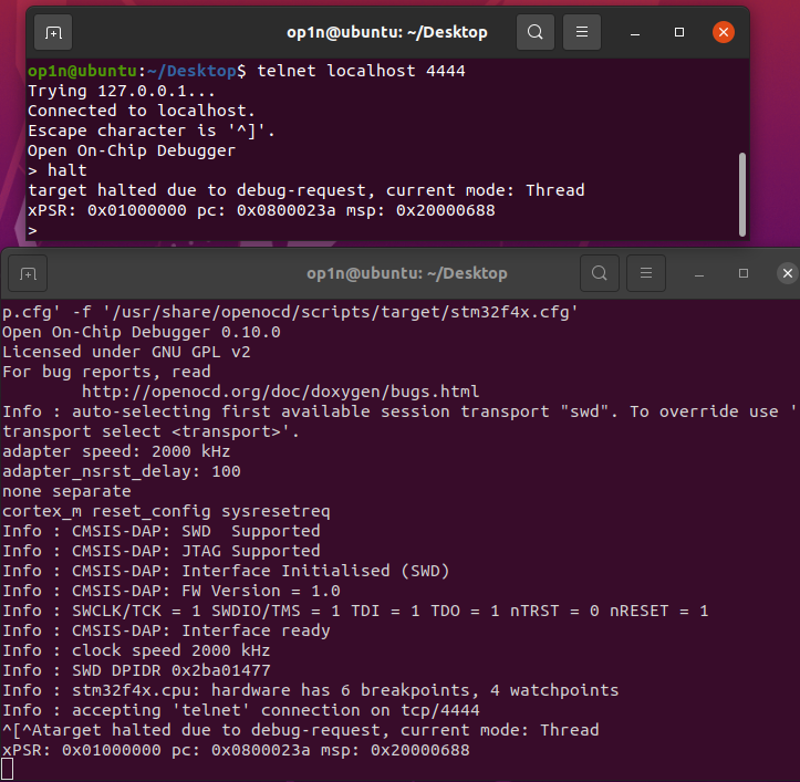 OpenOCD芯片调试和固件提取-以STM32为例 - 0P1N